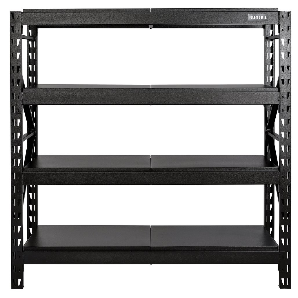 22 Piece 4 Tier Shelving - 1600mm 4 Tier Racking | BUNKER®