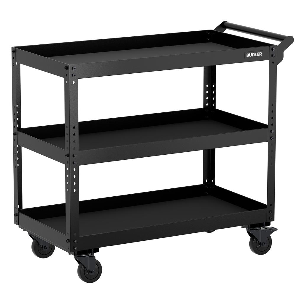 3-Tier Utility Service Cart, 854mm | BUNKER®