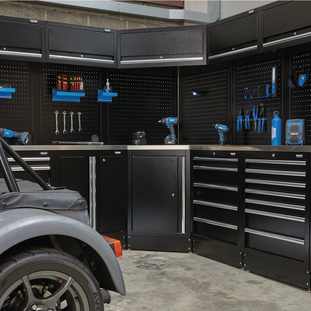 Modular Corner Unit Back Panels/Pegboards, 795mm | BUNKER®