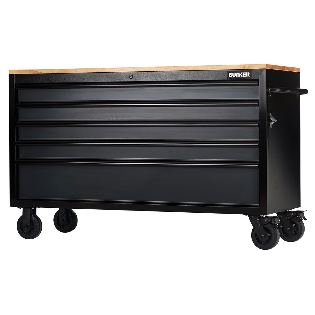 Grey Workbench Roller Cabinet, 61" | BUNKER®